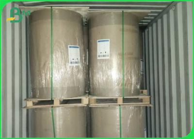 China Wood Pulp Thin Brown Craft Paper Jumbo Rolls 80gsm 90gsm Making Shopping Bags for sale
