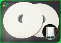 China Degradable FDA Approved 24gsm 28gsm White Kraft Paper Roll For Packing Straws for sale