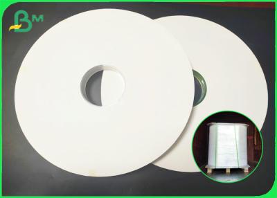 China Degradable FDA Approved 24gsm 28gsm White Kraft Paper Roll For Packing Straws for sale
