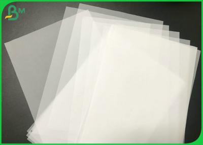 China Natural White Tracing Paper 50gram 63gram Plotter Printing Rolls 620mm * 80M for sale