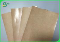 China Waterproof Greaseproof EU Approved Poly Coated Brown Craft Paper For Packing fried Food for sale
