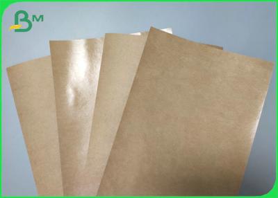 China Waterproof Greaseproof EU Approved Poly Coated Brown Craft Paper For Packing fried Food for sale