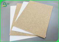 China High Strength Food Grade Paper 325g 365g White Coated Brown Kraft Board For Bread Box for sale