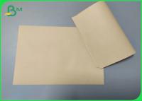 China FDA Approved 80sm 120gsm Unbleached Kraft Paper Bamboo Pulp Food Packaging Paper for sale