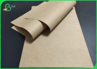 China 50gsm - 120gsm Recyclable Uncoated Kraft Paper Rolls Durable Handbags Material for sale
