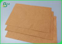 China Washable Good Flexibility 0.55mm Kraft Paper Fabric For Recyclable Wallet Making for sale