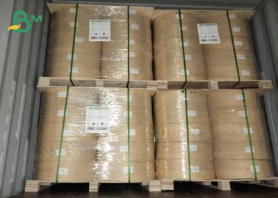 China Food Grade 60gsm Brown Kraft Paper Roll For Paper Drinking Straws for sale
