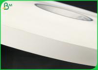 China Food Grade 53mm Width Roll 24grs 28grs White Kraft Paper For Straw tube Wrapped for sale