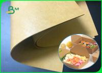 China Biodegradable 300gsm + 15g PE Film Kraft Board For Food Packaging for sale