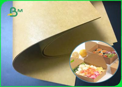 China Biodegradable 300gsm + 15g PE Film Kraft Board For Food Packaging for sale