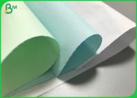 China 50gsm Blue Impression Carbonless NCR Paper Jumbo Roll for Invoice Printing for sale