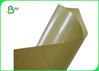 China 70gsm 80gsm + 10g PE Coated Brown Kraft Paper For Snack Bag Waterproof for sale