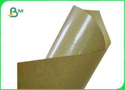 China 70gsm 80gsm + 10g PE Coated Brown Kraft Paper For Snack Bag Waterproof for sale