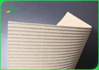 China 140gsm 170gsm Single Face E Flute Corrugated Board For Coffee Sleeves for sale
