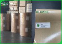 China Greaseproof 140g + 15g Glossy PE Coated Kraft Paper In Roll 790mm for sale