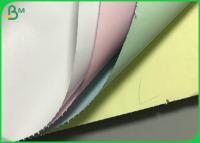 China Multiple Color Ncr Carbonless copy paper 50gsm / 55gsm Printing Paper Roll for sale