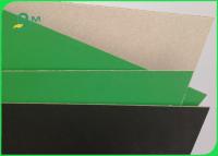 China 900gsm 1200gsm Bookbinding Board with 1 Side Black / Green Hard Stiffness for sale