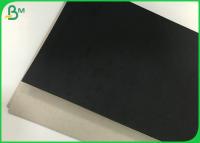 China 1.5mm 2mm Thick Black Colored Clay Grey Backing Paper Board Sheet For Packing for sale