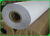China 50'' x 50m 2'' core  20lb CAD Inkjet Bond Paper Rolls Uncoated for sale