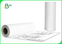 China Large Format 75gsm Plotter Paper For Architect Drawings 36'' 48'' x 150' for sale