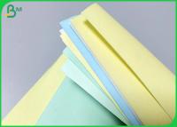 China NCR 50gsm Canary Color CFB Carbonless copy Paper Roll For Receipt Making for sale