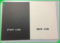 China 2mm 3mm Grey Back Laminated Black Paperboard Recycled For Archives Folders for sale