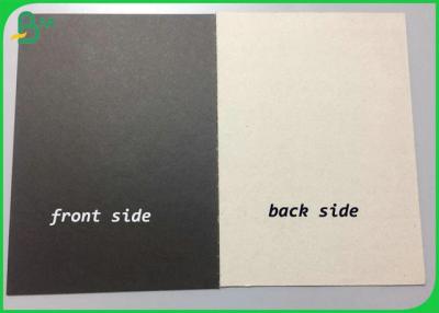 China 2mm 3mm Grey Back Laminated Black Paperboard Recycled For Archives Folders for sale