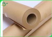 China 70gsm 80gsm 600mm * 270m Pure Kraft Paper Roll For Gift Wrapping Durable for sale