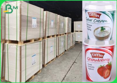 China 230gsm + 15g PE Coated Food Grade White Kraft Paper Roll For Ice Cream Cup for sale