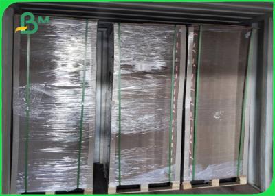 China 1- 3mm Cardboard Paper 1 Side Grey 1 Side White / Green / Brown Board for sale