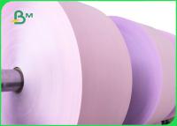 China 50gsm Pink NCR Paper Roll For Sales Contract High Brightness 70 × 80cm for sale