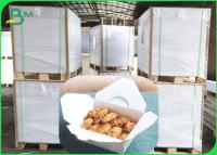 China PE Laminating Oil Proof White Kraft Paper For Fried Foods Packaging Box for sale
