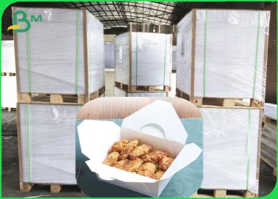 China PE Laminating Oil Proof White Kraft Paper For Fried Foods Packaging Box for sale