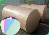 China 20Lb 80gsm Light Pink Blue Solid Color Woodfree Offset Printing Paper for sale