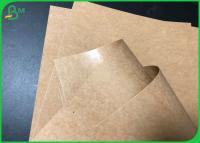 China Stiffness 15g PE Coated 250gsm Brown Food Grade Paper For Disposable Bowl for sale