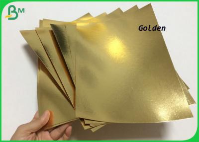 China Painting 1 side Golden Color Water Resistant Washable Fabric 0.55mm For Wallets for sale
