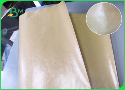 China Greaseproof Brown Single Side Food Grade PE Coated Paper For Fast Food for sale