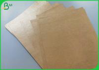 China Food Grade Poly Coated Paper , Unbleached Kraft Paper with good waterproof for sale