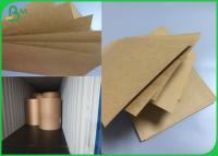 China Recycled 300 GSM Brown Carta Kraft Paper For Sheet Or Reel Packing for sale