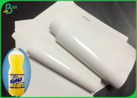 China Resistant Freezeable 80gsm 90gsm White Label Paper For Drinking Bottles Label for sale