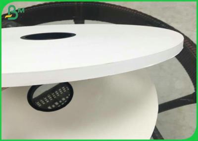 China 22mm - 53mm 28gsm Width White Kraft Paper Roll For Straw Wrapping for sale