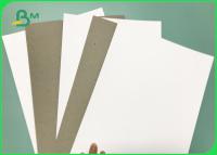 China strong A4 B1 Sheets 1mm 1.2mm Thick White Top Grey Backing Duplex Board for sale