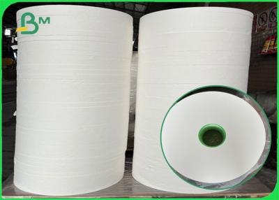 China Biodegradable 28gram White Straw Wrapping Paper 26mm / 35mm * 5000m Rolls for sale