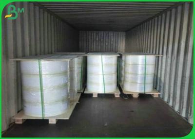 China 756mm 781mm 2 Side Glossy 50gr Woodfree Paper Roll For Product Manual Printing for sale
