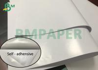 China Jumbo Rolls 80gsm Mirror Gloss Coated Self - Adhesive Sticker Paper for price labels for sale