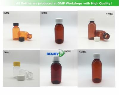 China Food Medicinal Empty Cosmetic Bottles PET Plastic Packaging Container Non - Toxic for sale