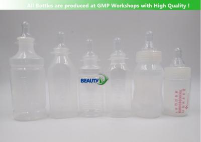 China PP Plastic Empty Cosmetic Bottles Milk Water Feeding Bottles Silicon Nipple For New Born Baby for sale