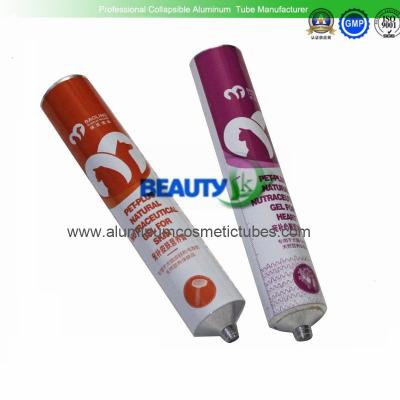 China Skin Care Hand Cream Aluminum Collapsible Tubes 32mm Diameter 100ml Volume for sale