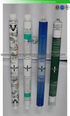 China Hand Cream Aluminum Collapsible Tubes Silk Screen Printing 100% Recyclable for sale