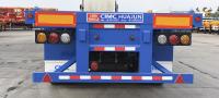 China 40Ton Max Payload Truck Trailer CIMC HUAJUN 3 Axle 40ft Flatbed Container Semi Trailer for sale
